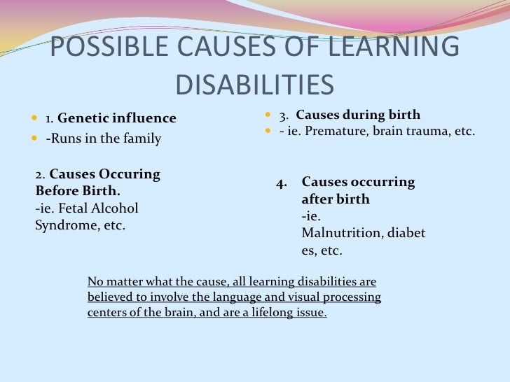 Learning Disabilities Learning Disabilities