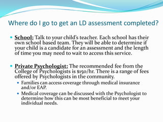 Learning disabilities | PDF