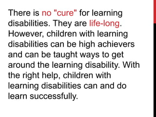 Learning disabilities | PPTX