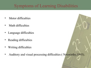 Learning disabilities | PPT | Brain and Nervous System Disorders | Diseases and Conditions