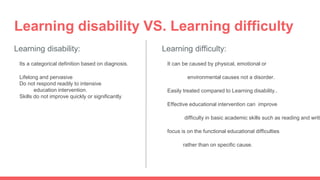 Learning disabilities | PPT