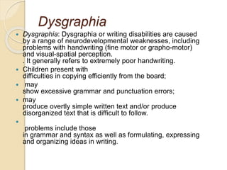 Learning disabilities | PPTX