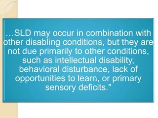 Learning disabilities | PPTX