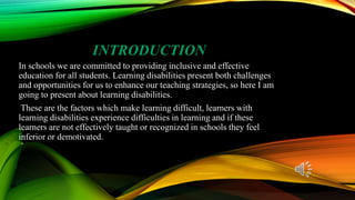 LEARNING DISABILITIES | PPTX | Brain and Nervous System Disorders ...