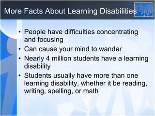 Learning Disabilities | PPT