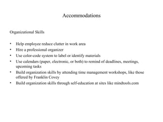 Learning disabilities and the workplace | PPT