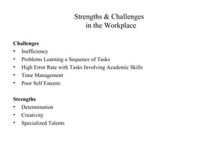 Learning disabilities and the workplace | PPT