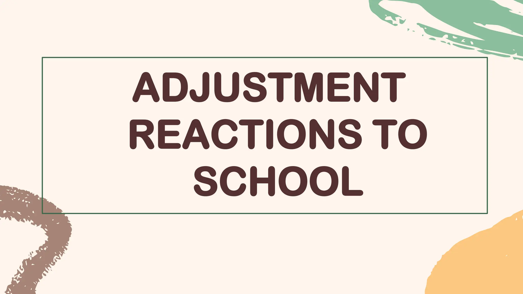 Learning Disabilities & adjustment reaction to school | PPTX