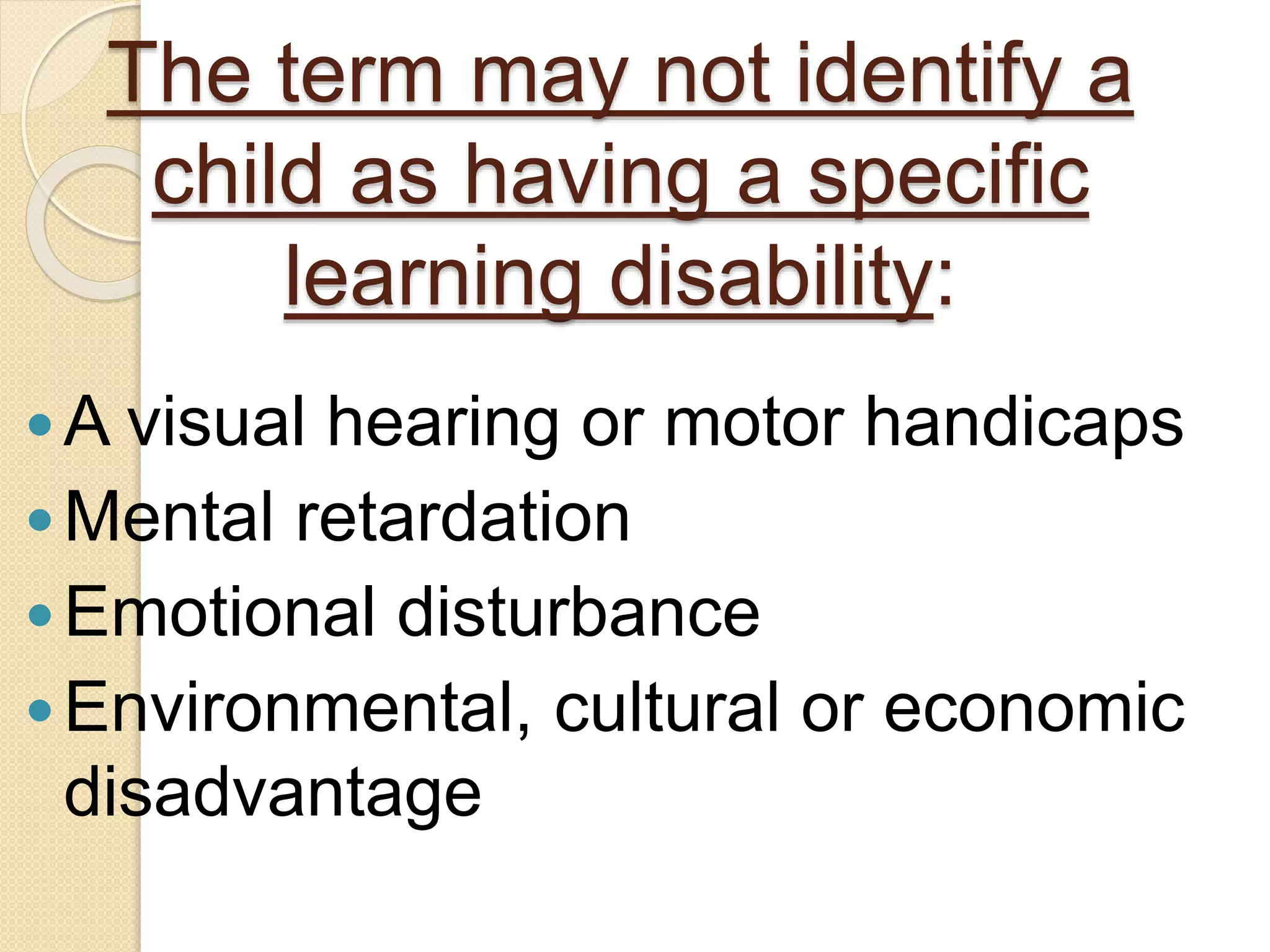 Learning disability | PPT
