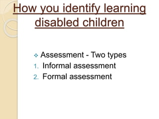 Learning disability | PPTX
