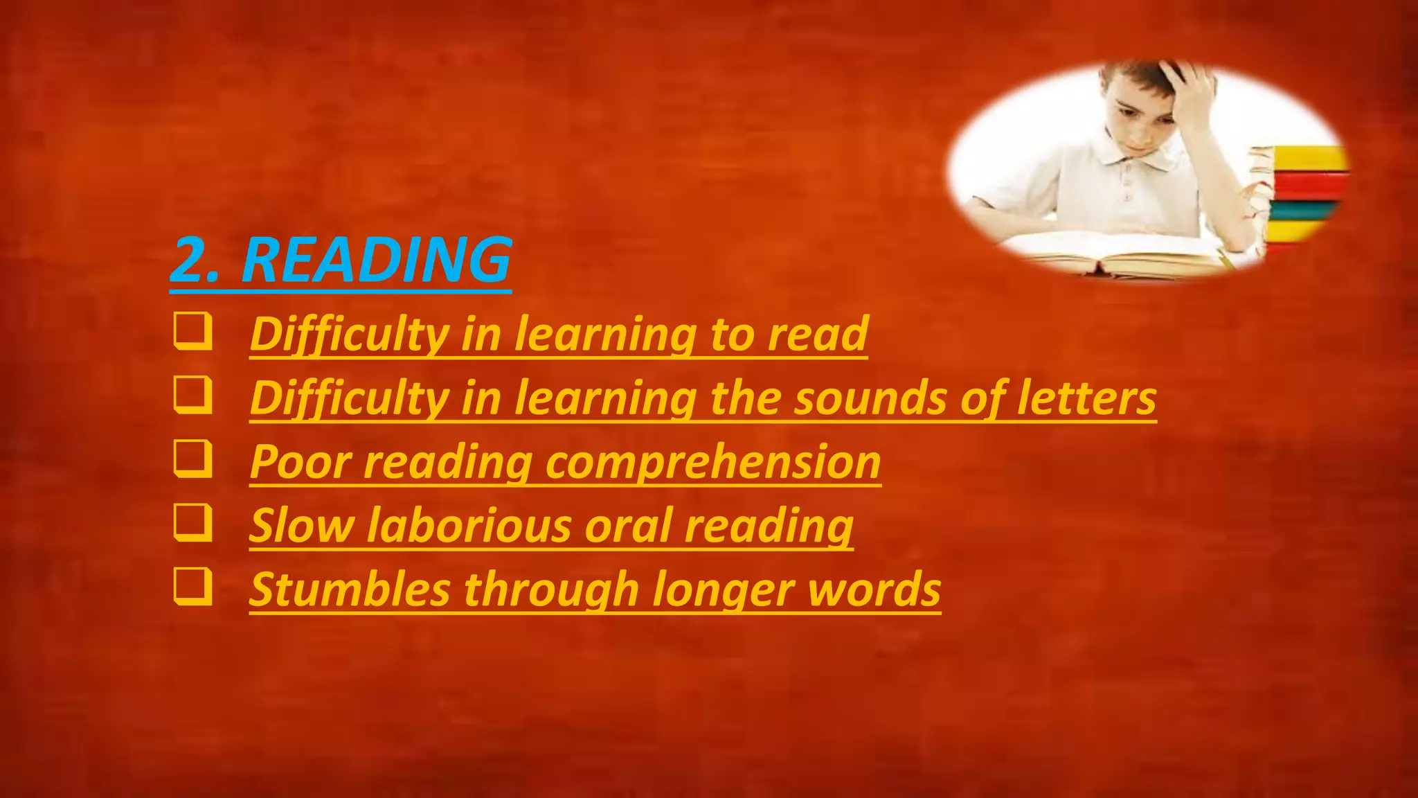 TYPES OF LEARNING DISABILITIES IN CHIDREN | PDF