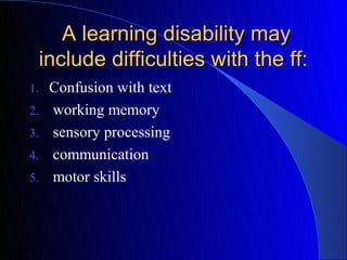 Learning disability jo | PPT