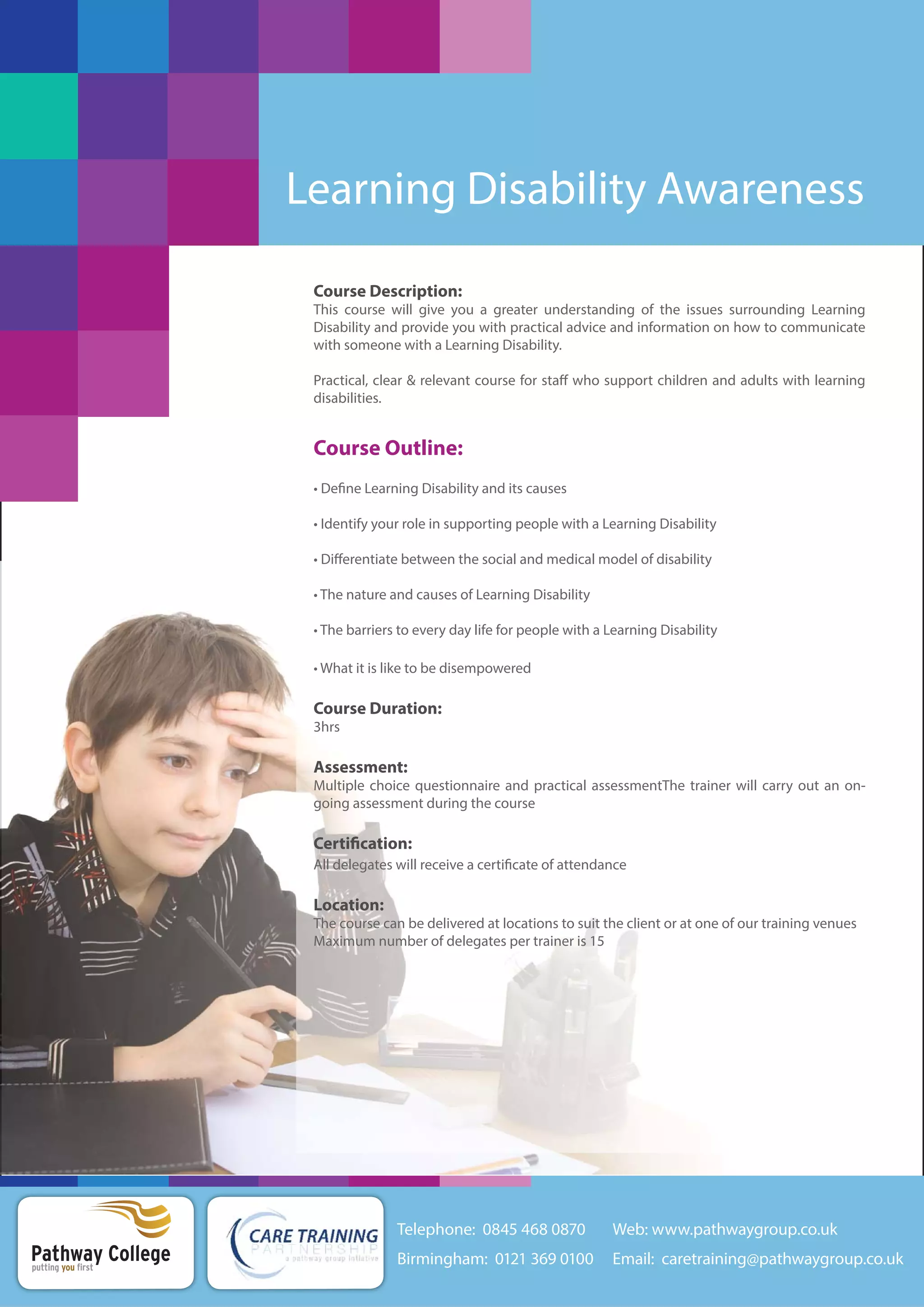 Learning disability Awareness, LD, Learning Disability qualification | PDF