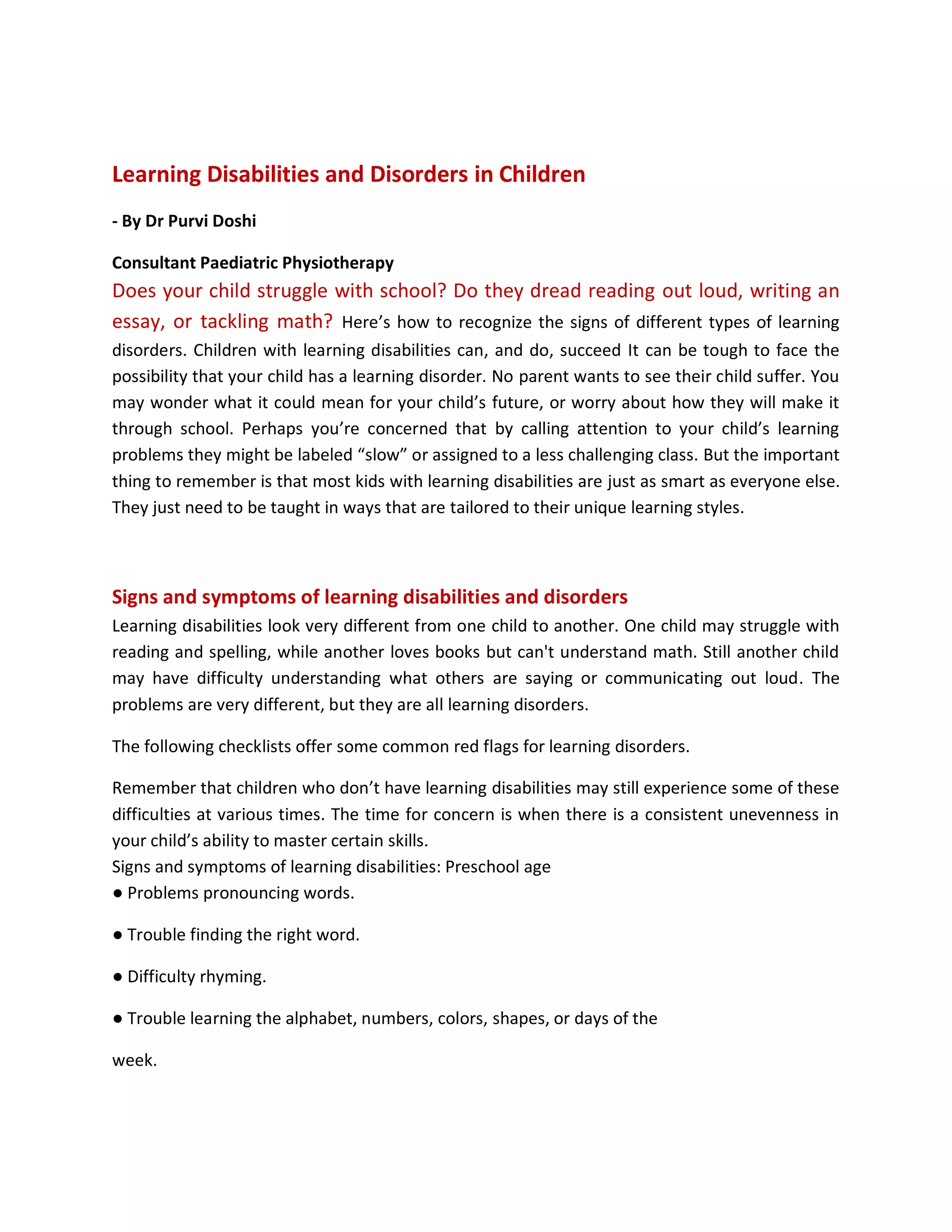 Learning Disability & Disorders.pdf