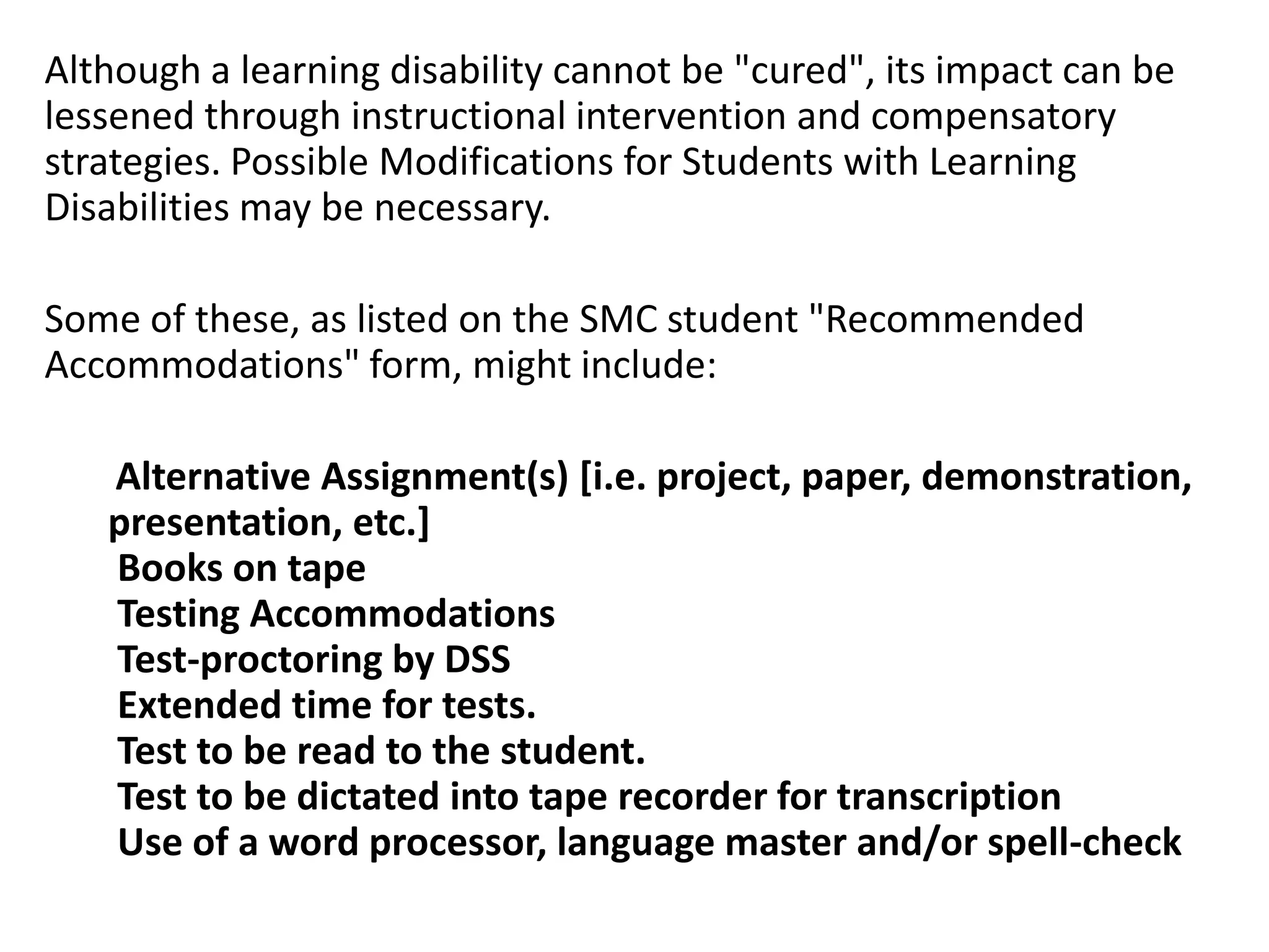 Learning Disability | PPTX