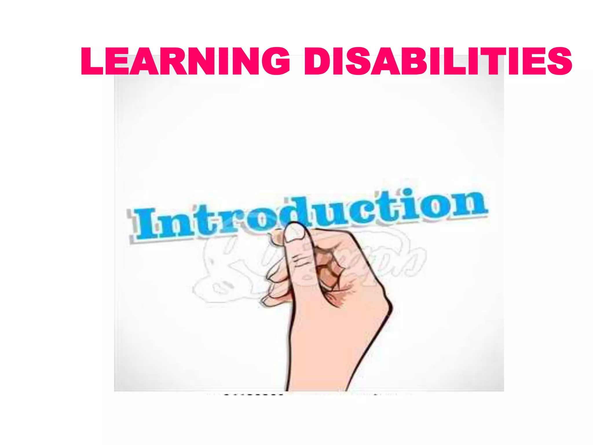 Learning Disability | PPTX