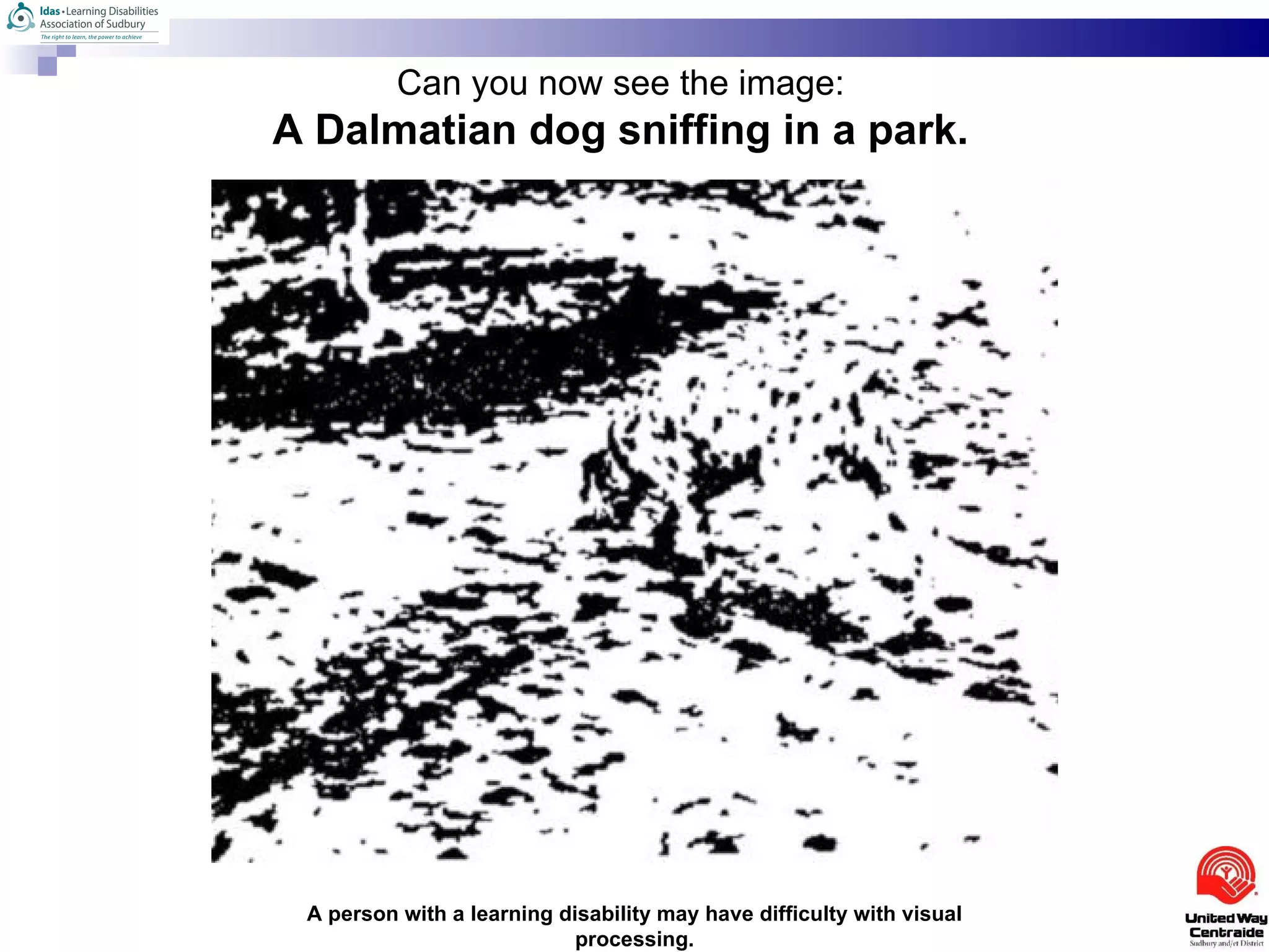 Learning disability sensitivity slides | PPT