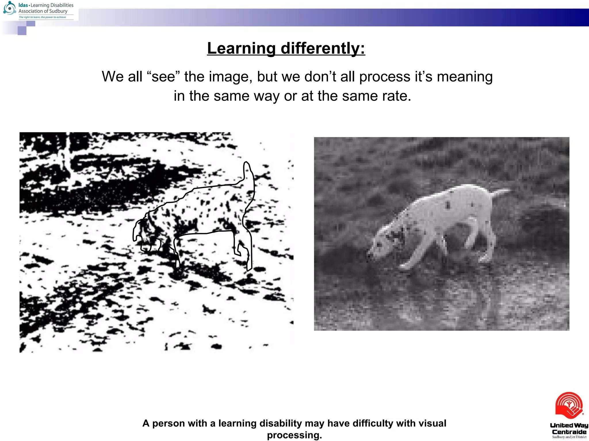 Learning disability sensitivity slides | PPT