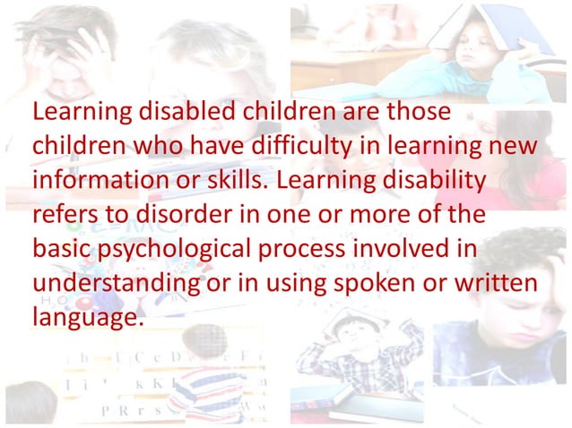 Learning disabled child | PPT