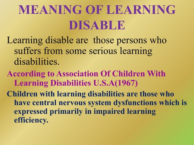 Education for specialize children | PPT