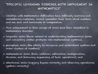 Learning disorder | PPT