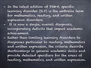Learning disorder | PPT
