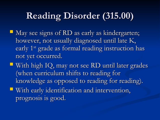 specific Learning Disorders (Dyslexia, Dysgraphia and Dyscalculia) | PPT