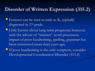 specific Learning Disorders (Dyslexia, Dysgraphia and Dyscalculia) | PPT