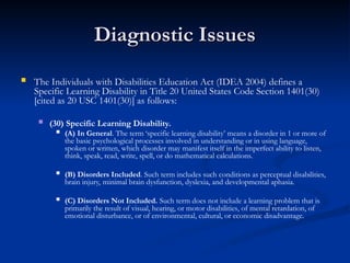 specific Learning Disorders (Dyslexia, Dysgraphia and Dyscalculia) | PPT