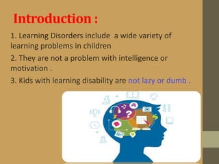 LEARNING DISORDERS | PPTX