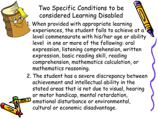 Learning disorders ppt dr farhat | PPT