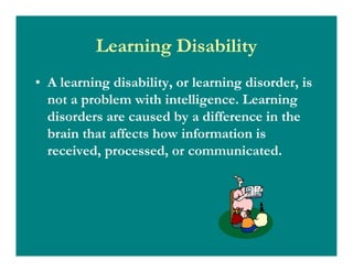 Learning dissability | PPT