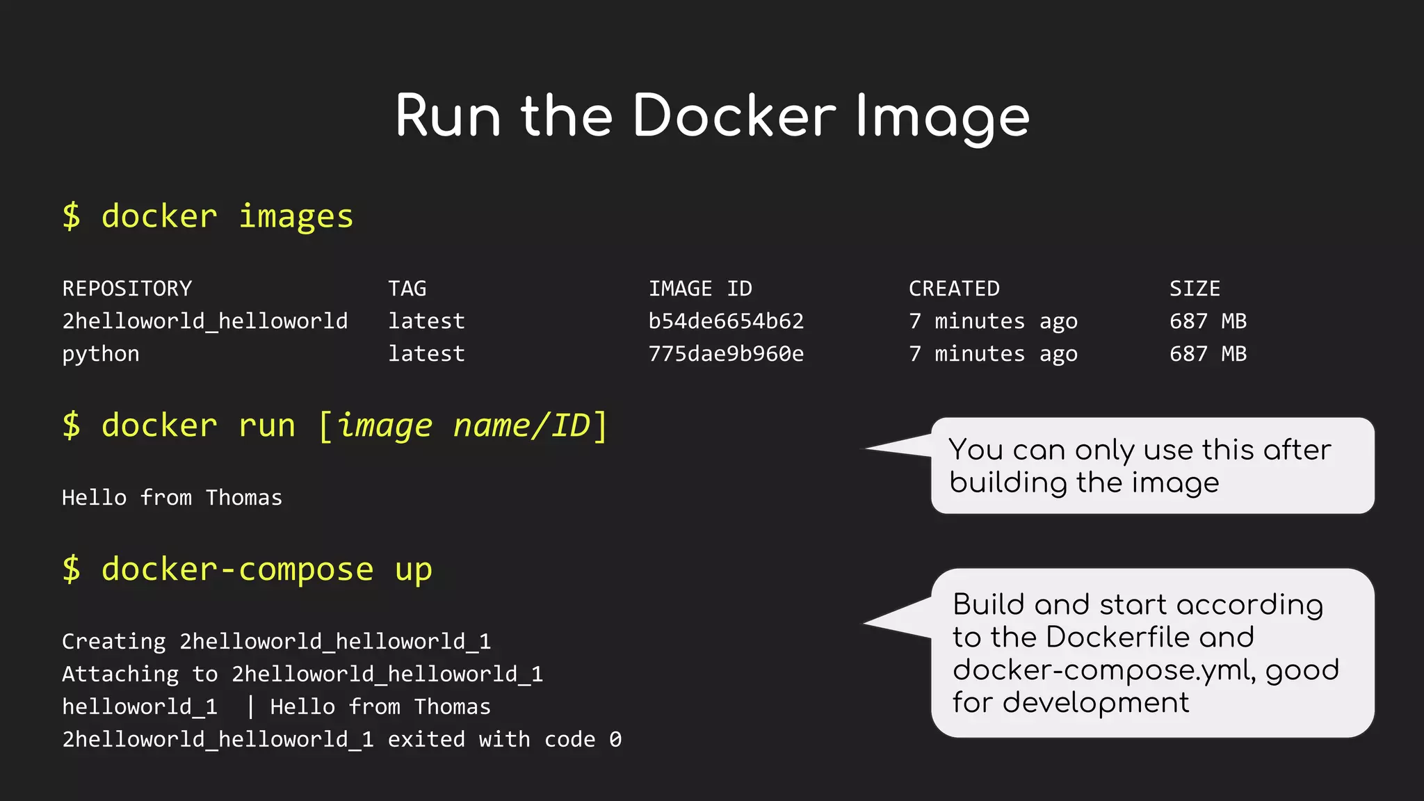 Learning Docker with Thomas | PPT