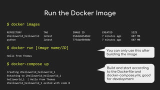 Learning Docker with Thomas | PPT