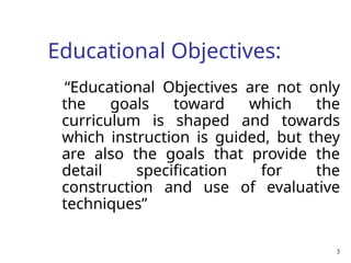 Learning domains, blooms Taxonomy of educational objectives | PPT