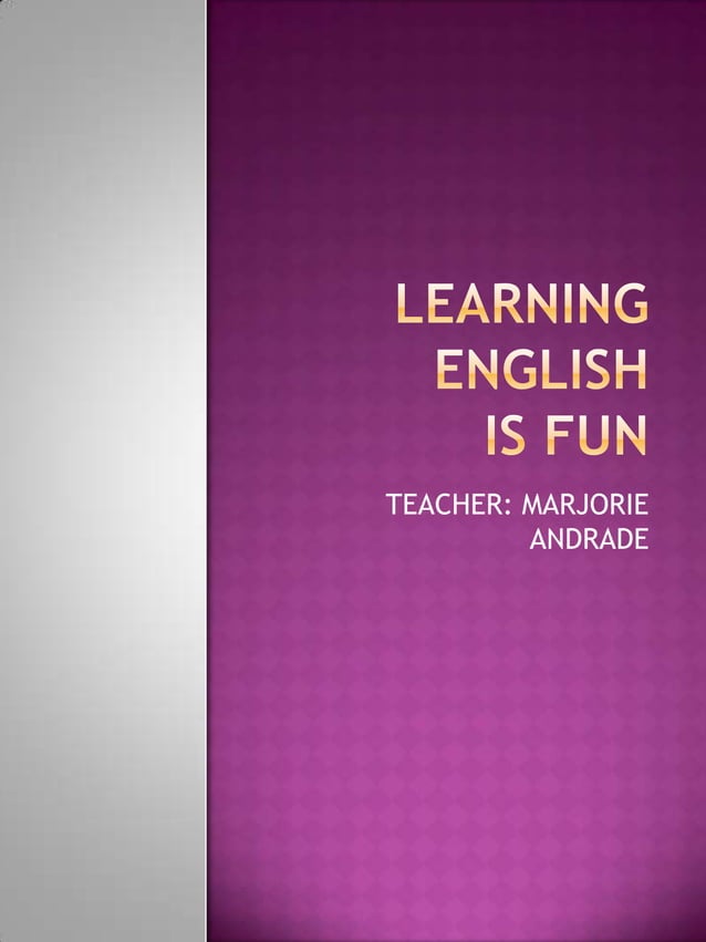 Learning english | PPTX