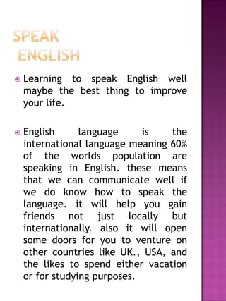 Learning english | PPTX