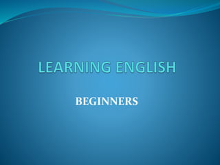 Learning english | PPT
