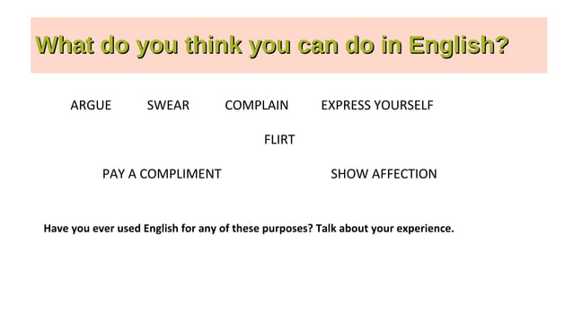 Learning English | PPT