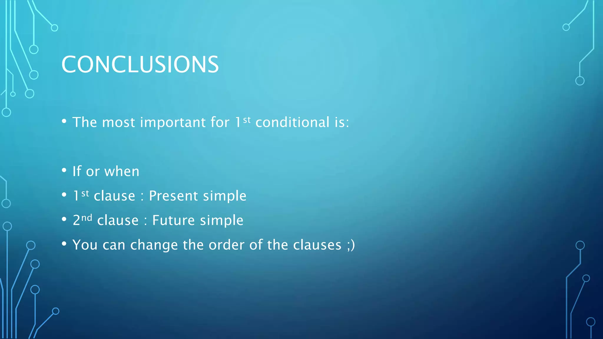 Learning english 1st conditional | PPT