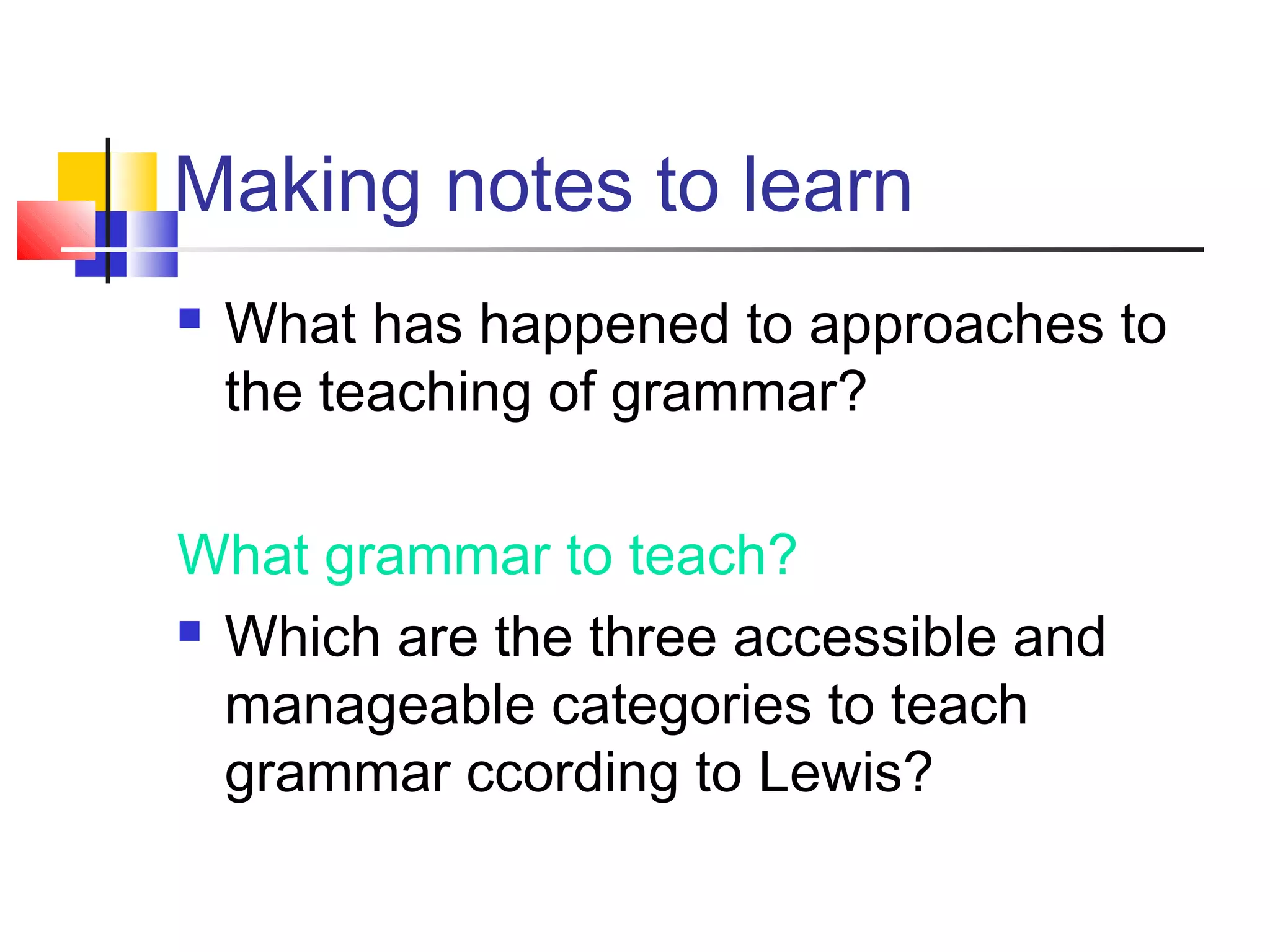 Learning english grammar 93 97 | PPT