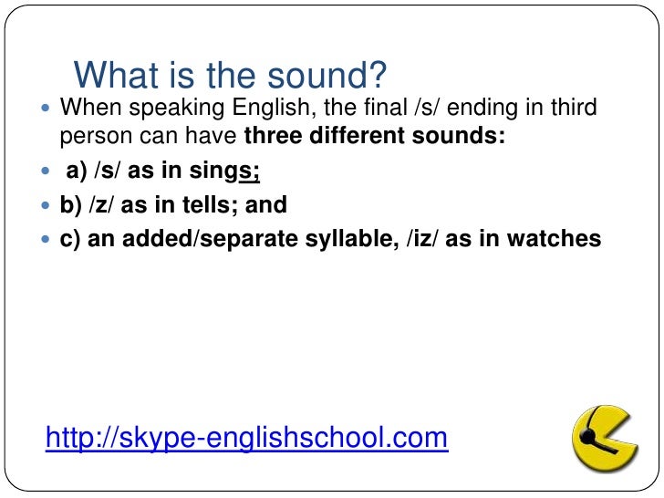 Learning English Pronuciation Final S Sound