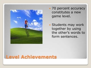 Learning english sentence structure game | PPT