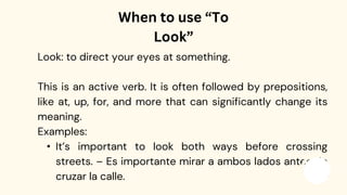 Learning English – What is the difference between Look, Watch, and See ...