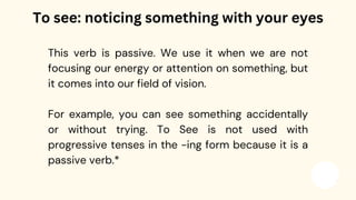 Learning English – What is the difference between Look, Watch, and See ...