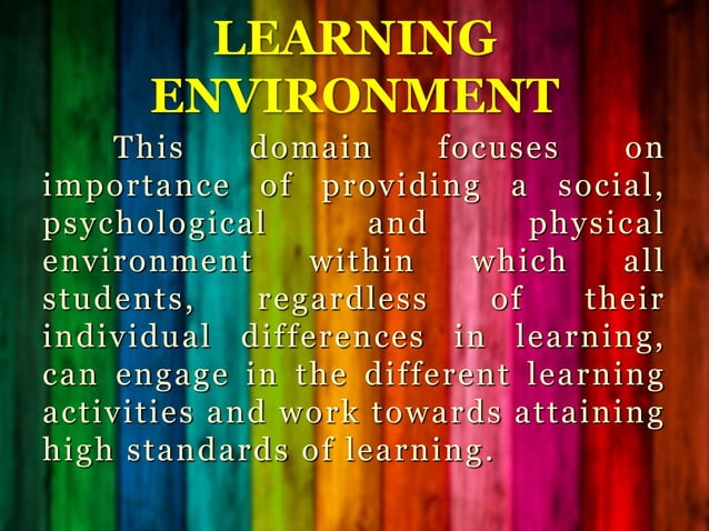 NCBTS Domain 2: Learning Environment | PPTX