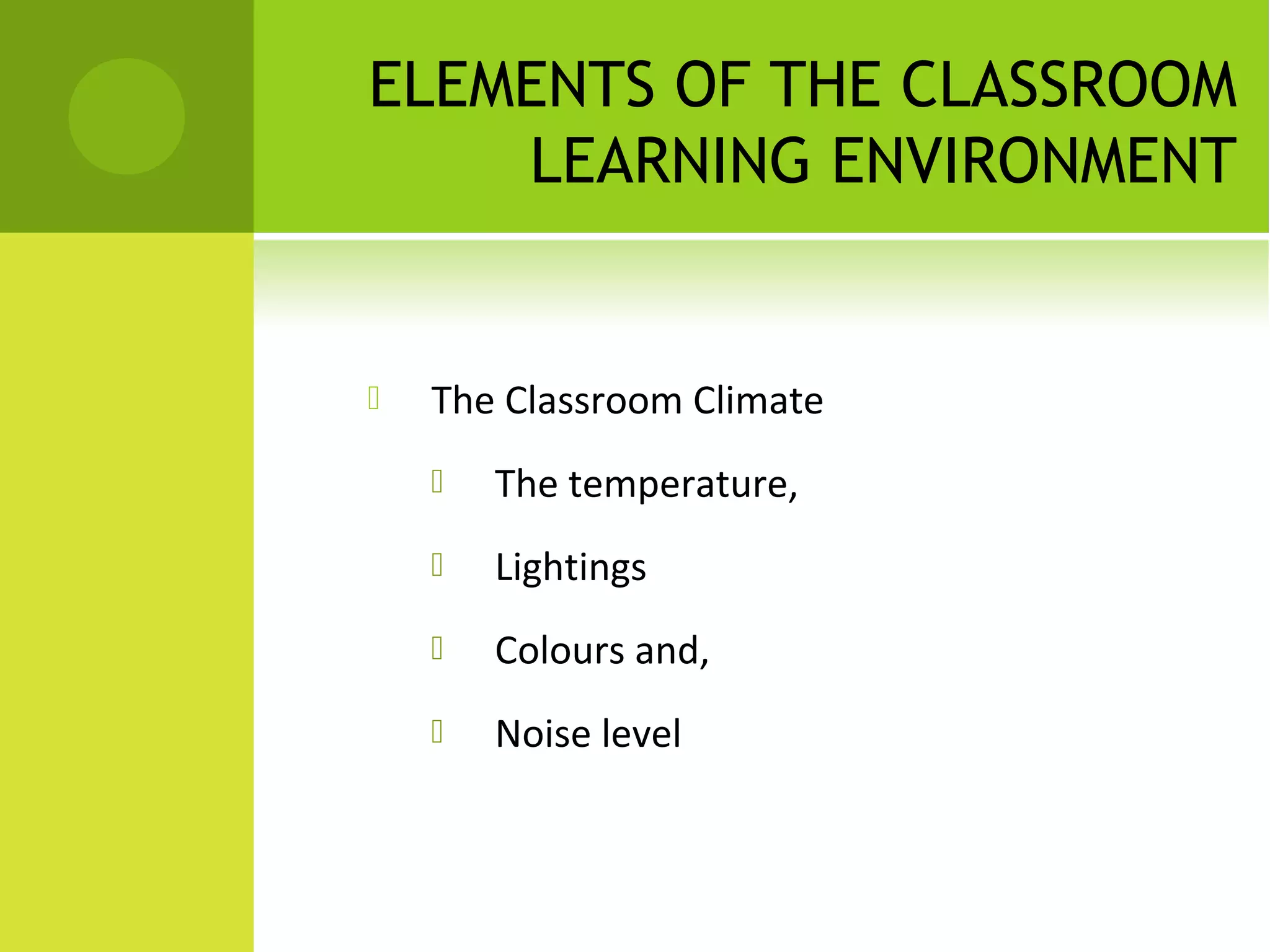 Learning enviroment | PPT