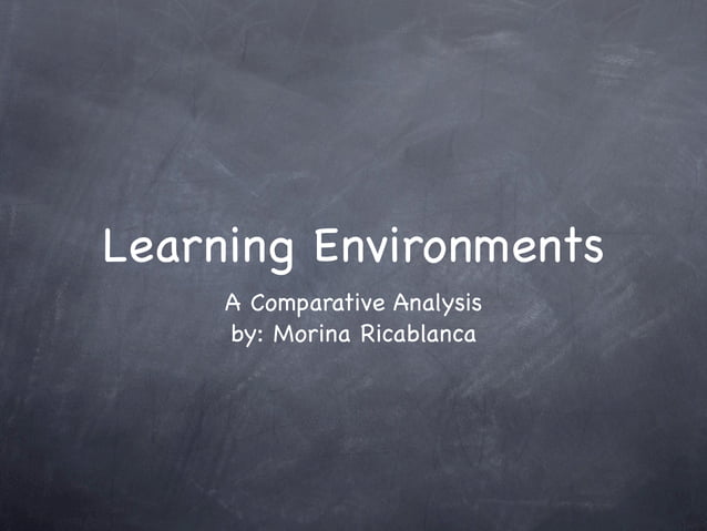 Learning environment | PPT