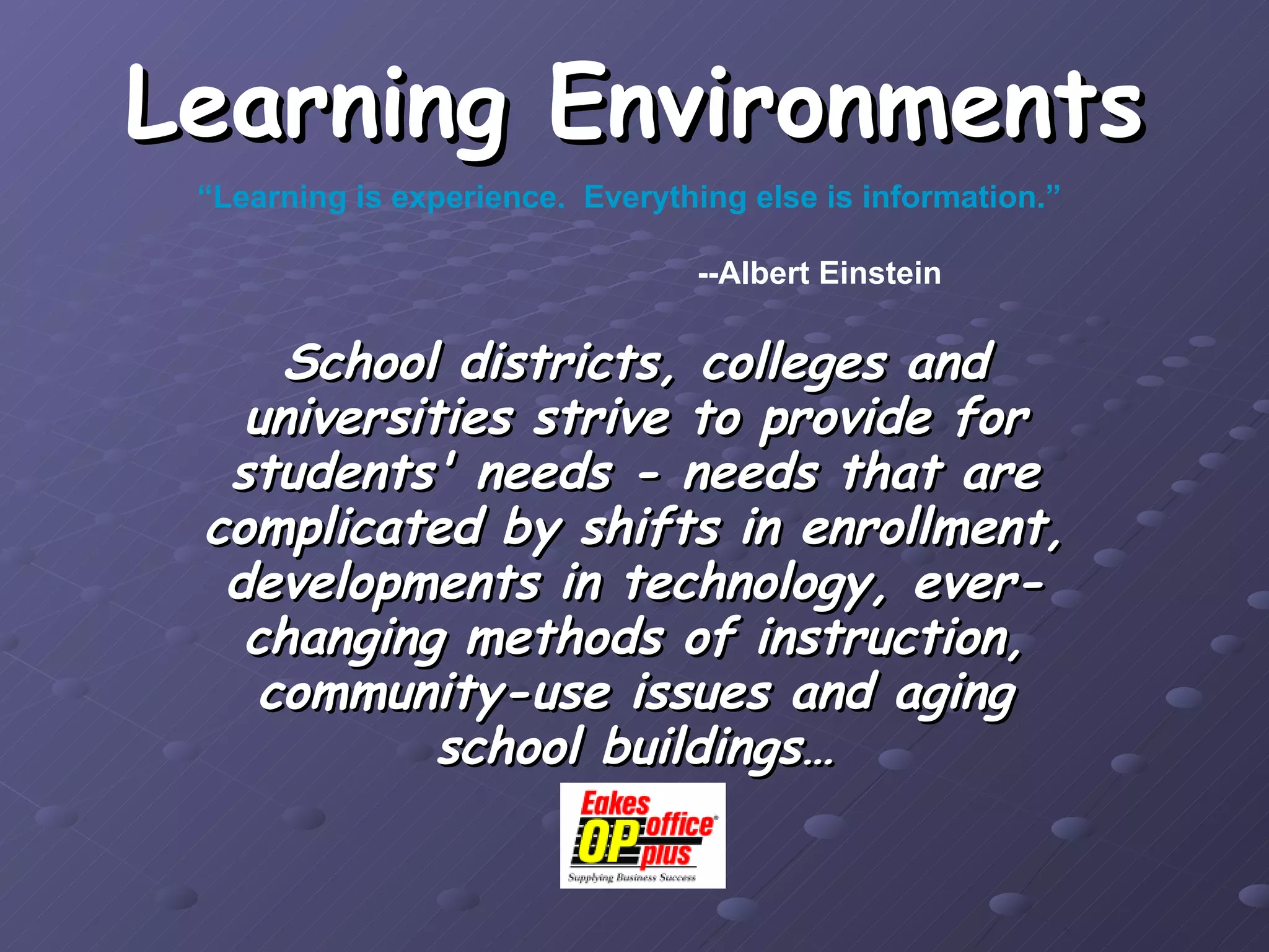 Learning Environments | PPT