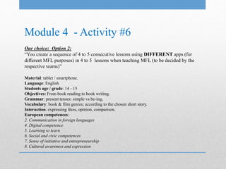 Learning event teaching MFL with apps - june 2020 | PPTX | Homework and ...